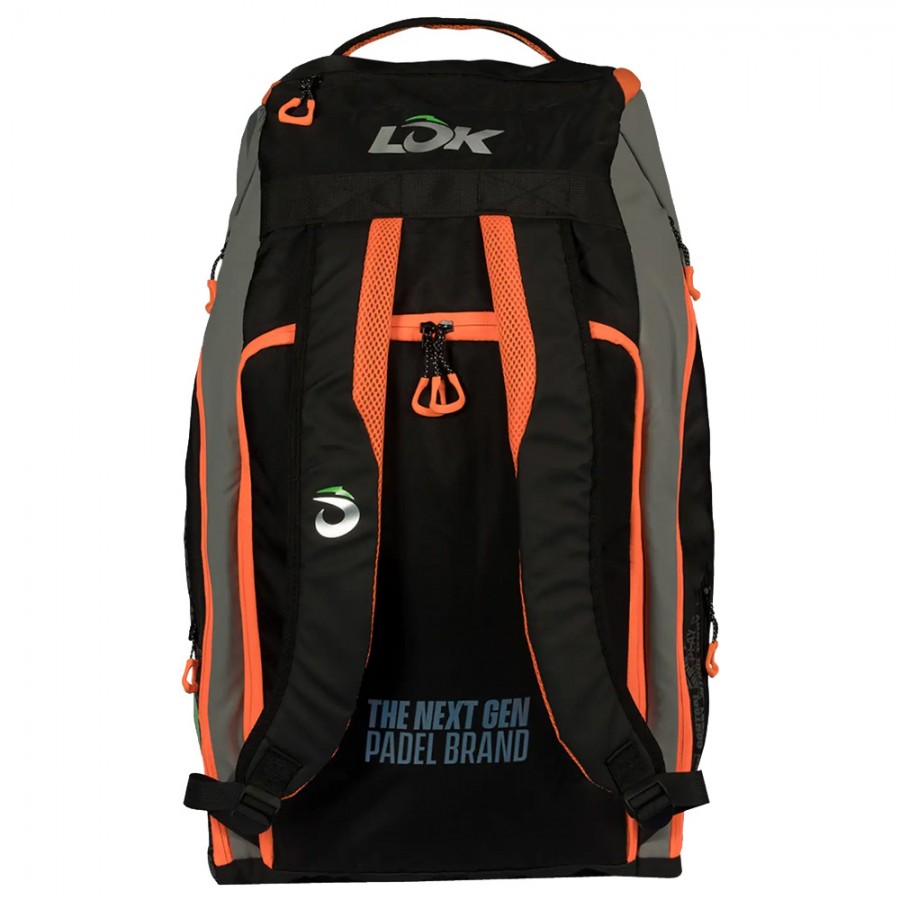 Lok Padel tas Maxx Gen 2 zwart oranje, grote capaciteit en weerstand ...